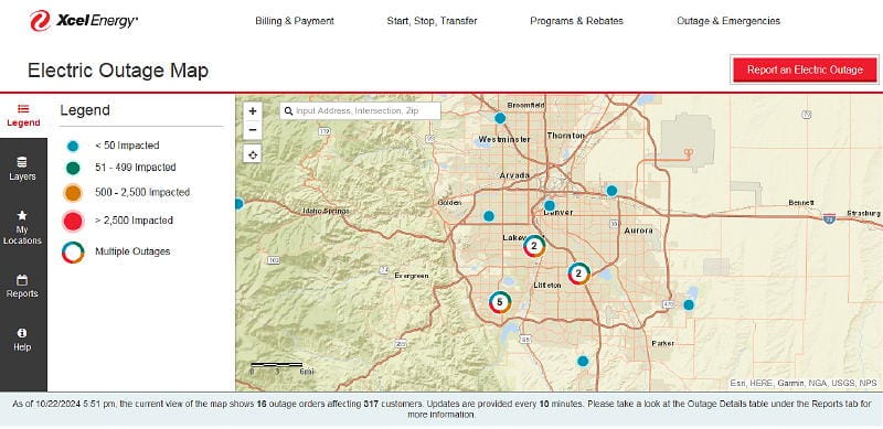 Handy Thing to Know: Power Outage Map